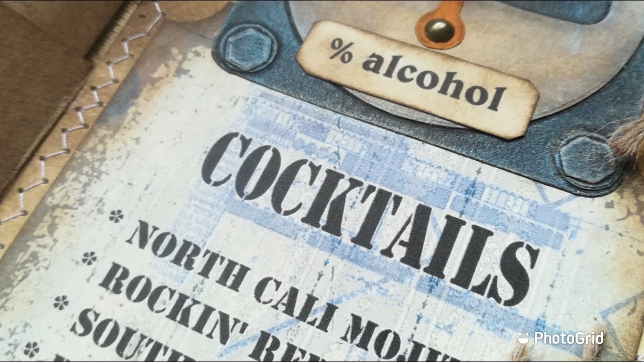 Tim Holtz Drink Menu - YouTube