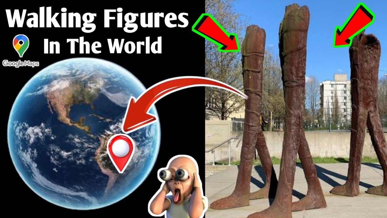 😱 I Found Very Strange Walking Figures In Real Life On Google Earth And ...