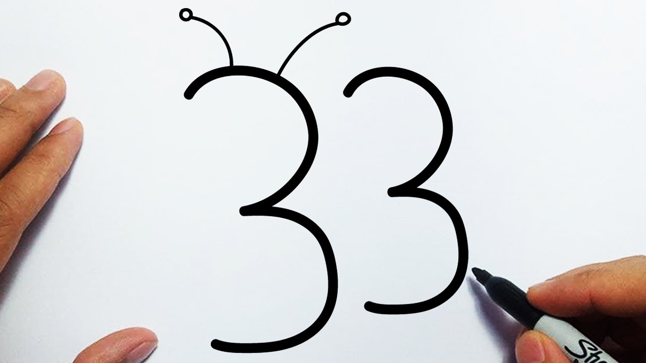 The Ladybug Drawing || How To Draw Ladybug From Numbers 33 - YouTube