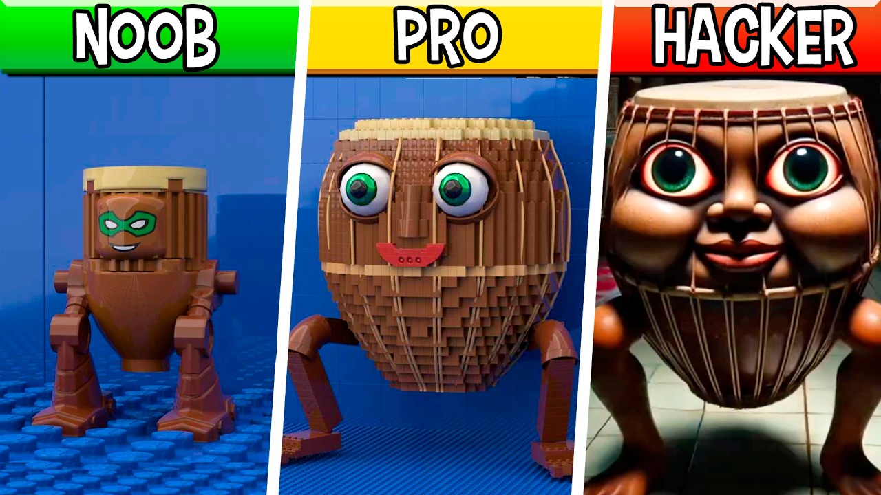 LEGO Bedug Dug Dug : Noob, Pro, HACKER! / (Italian Brainrot Animals ...