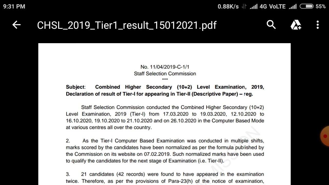 SSC CHSL CUT OFF 2019 - YouTube