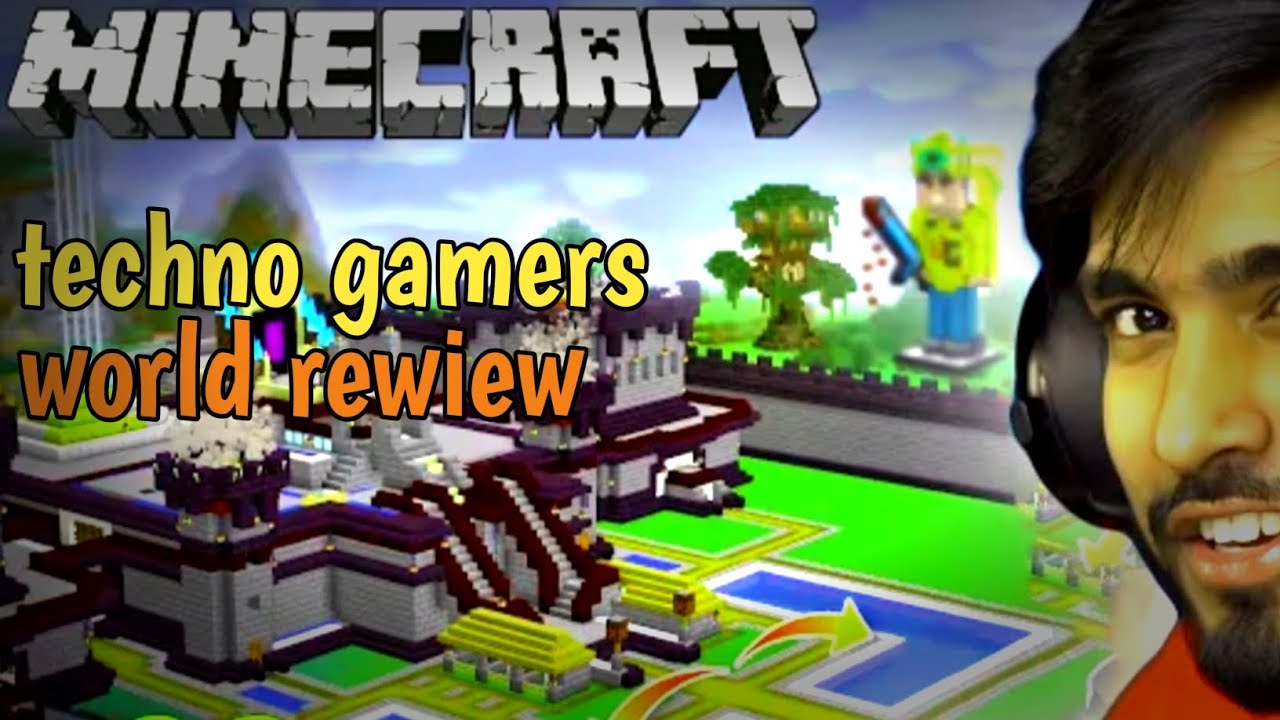 MINECRAFT Techno gamer 🔥world rewiew in Hindi 1.20 | OP level world ...