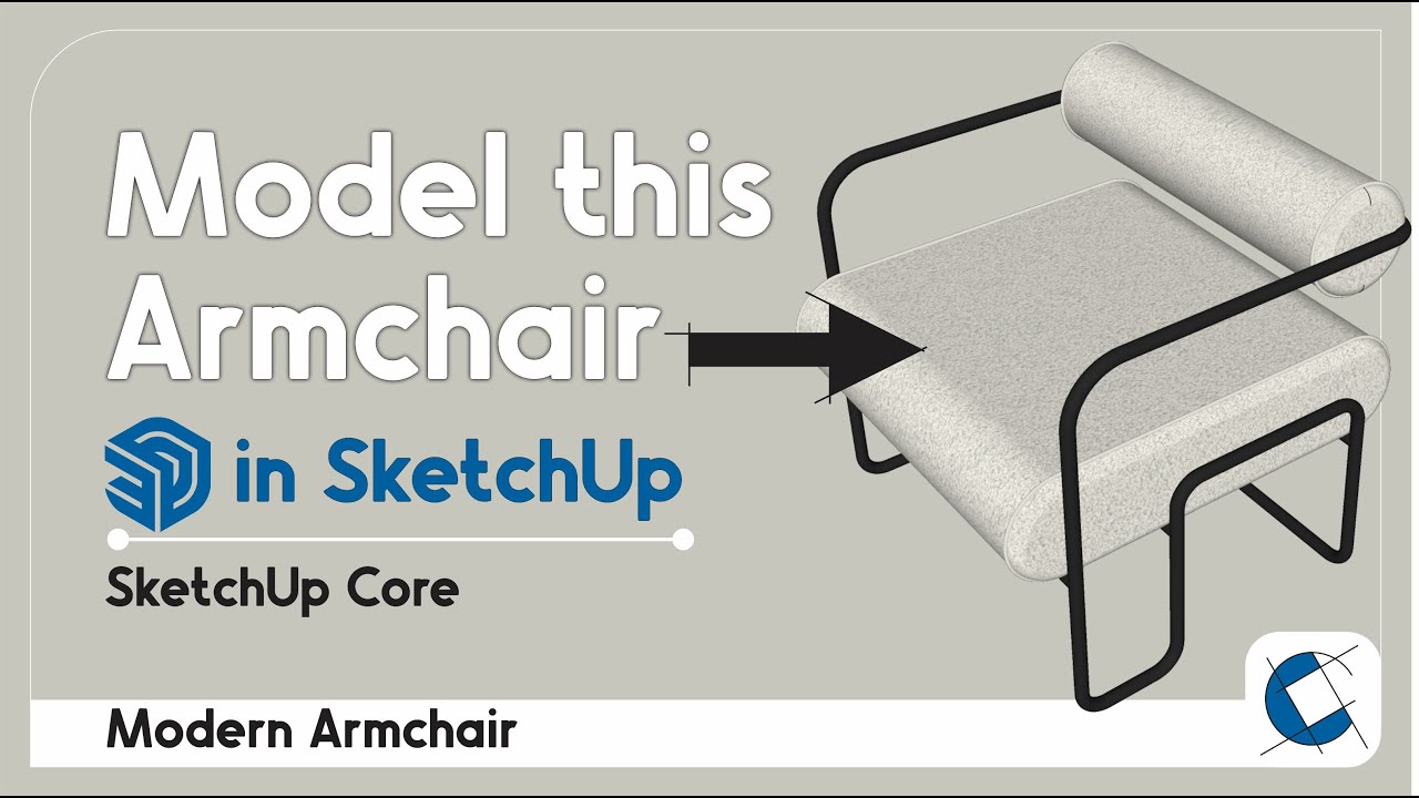 Modern Lounge Chair Modeling in SketchUp (2025 Tutorial) #sketchup_core ...