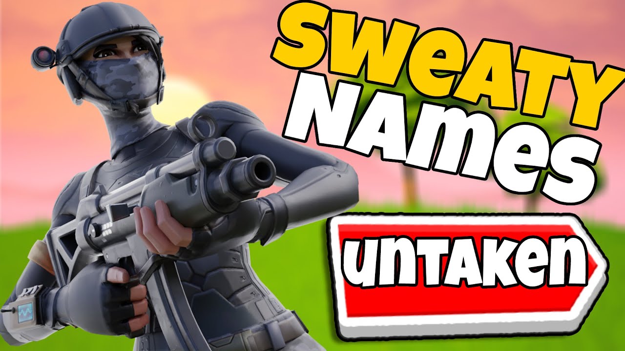 10 Minutes Of Sweaty Fortnite Names... - YouTube