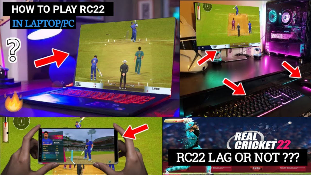 How to Play Real Cricket 22 in PC/Laptop | Real Cricket 22 on PC - YouTube