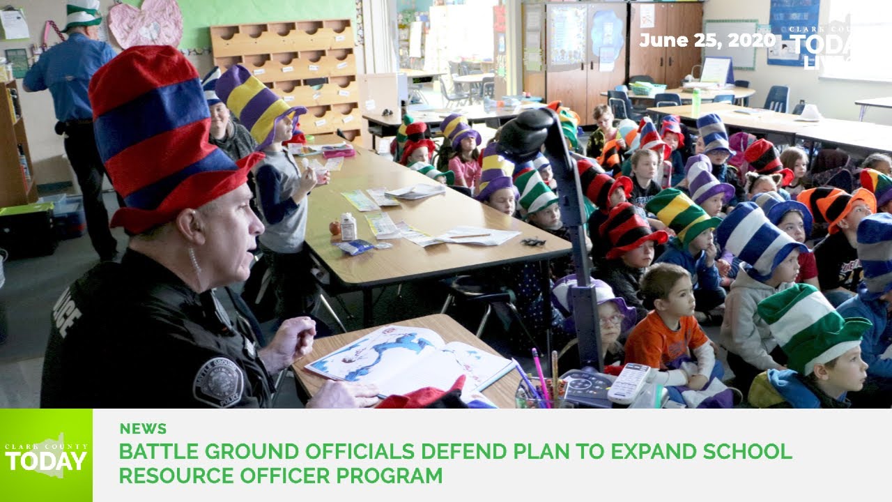 Battle Ground officials defend plan to expand school resource officer program - YouTube