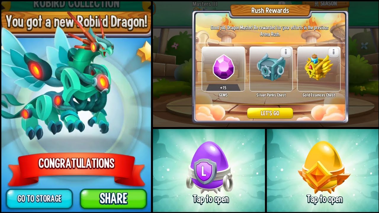 #239. Dragon city | Obtain a new Robird Dragon | Open Vip Egg Chests ...