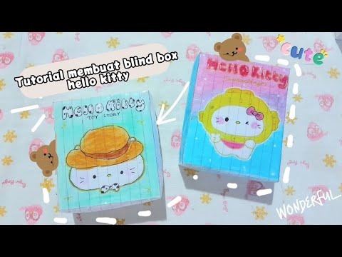 How to make blind box "HELLO KITTY" | tutorial,squishy,sanrio - YouTube