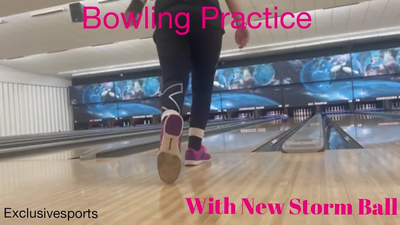 Bowling Practice with New Storm Ball - YouTube