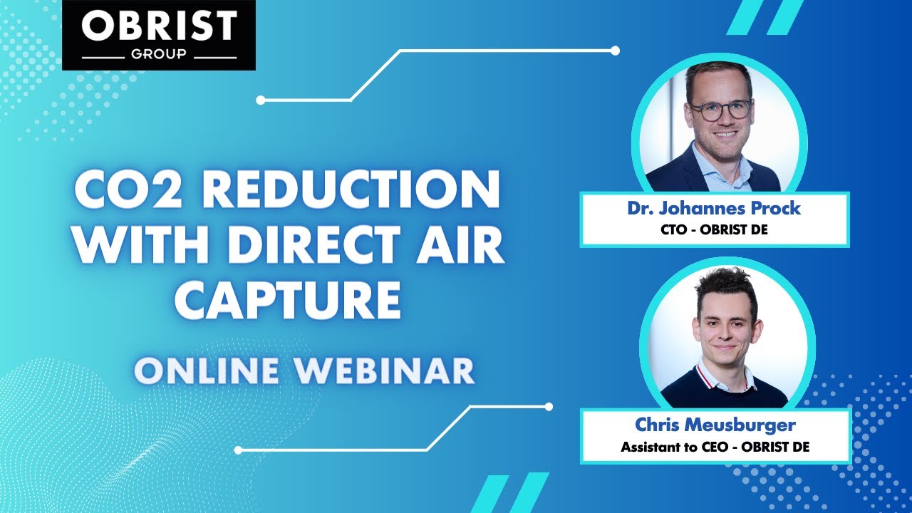 Cutting-Edge CO2 Reduction: Exploring Direct Air Capture Technology | Obrist Webinar - YouTube
