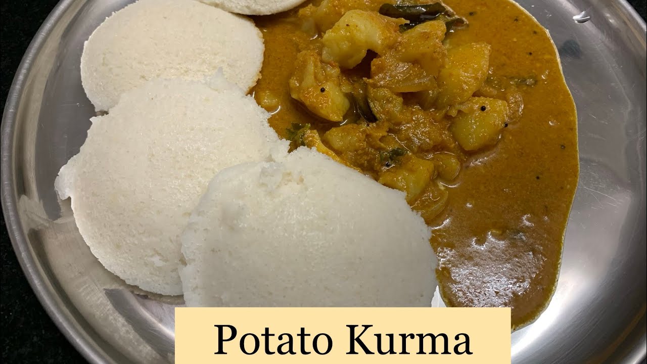 Potato Kurma for idli, dosa and chappathi | Potato Kulambu | Tiffen ...