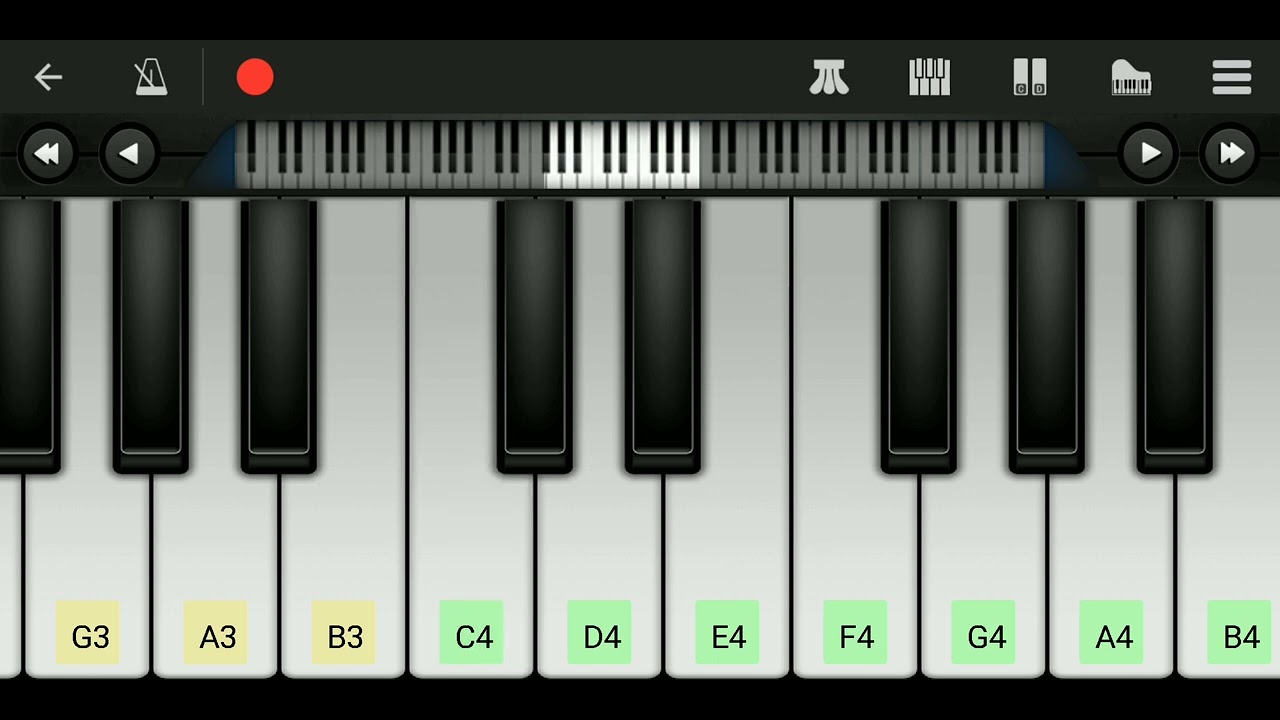 Po nee po bgm | Piano notes | Piano tutorial - YouTube