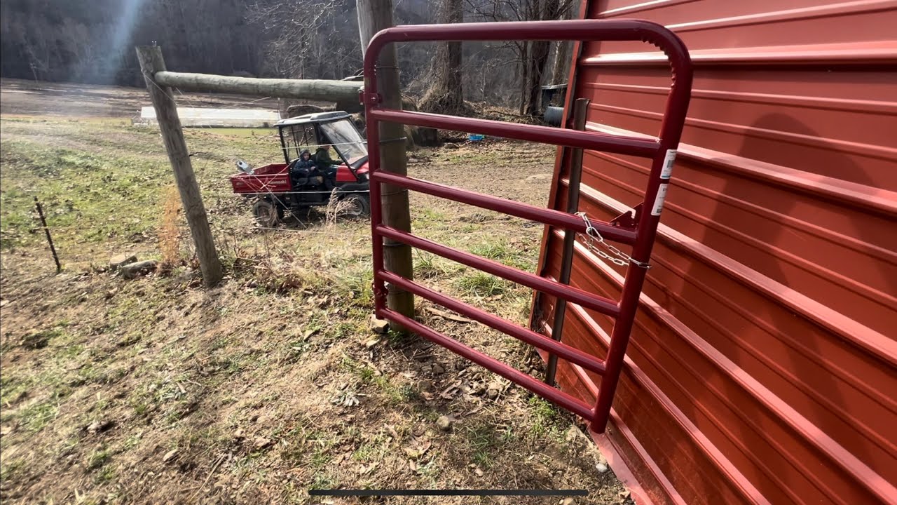 How to install a farm gate - YouTube