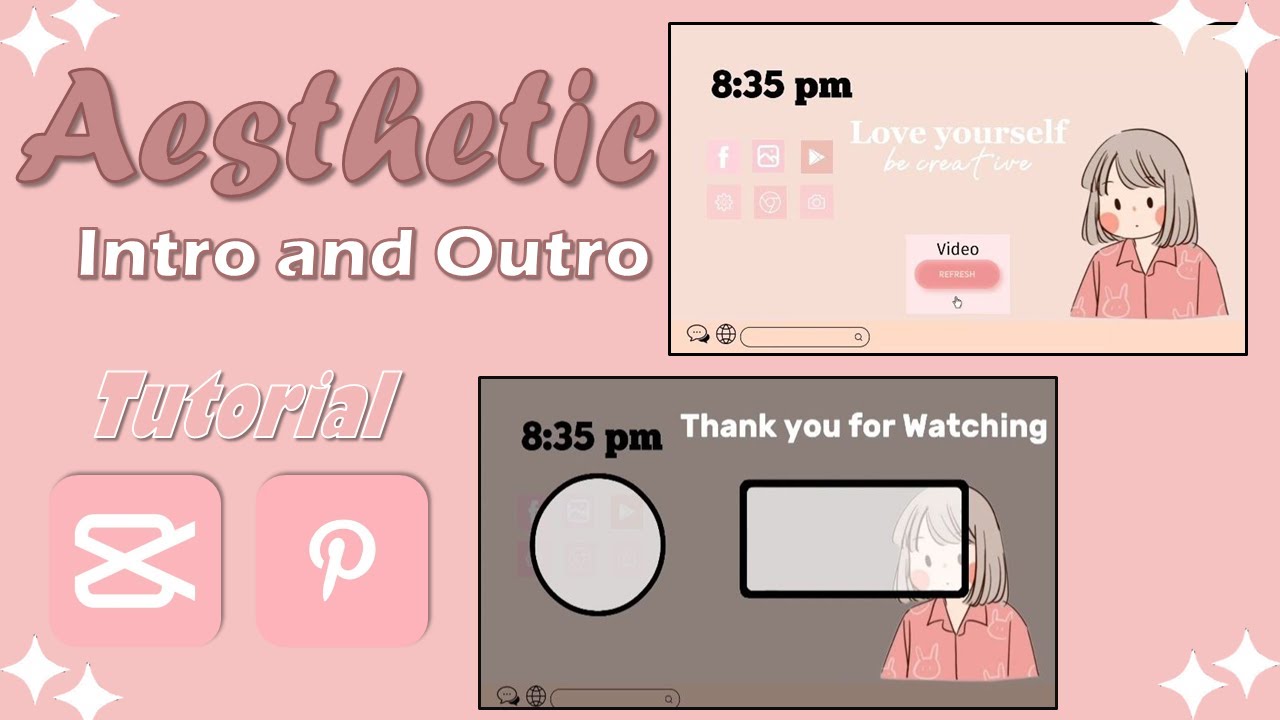 AESTHETIC INTRO AND OUTRO TEMPLATE TUTORIAL - YouTube