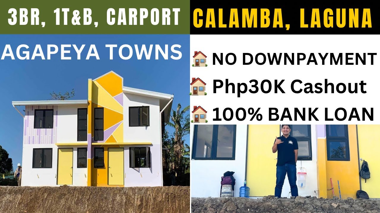 AGAPEYA TOWNS | Php30,000 cash-out only! | Calamba, Laguna | 3br 1t&b 2 ...
