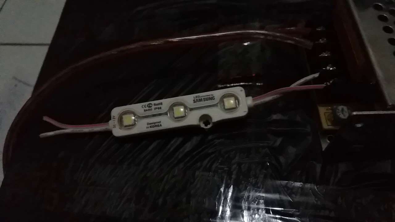 LED Module Samsung Smd 5050/white - YouTube