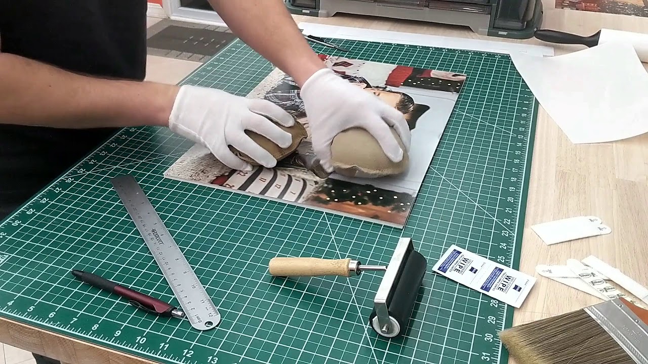 How to make Floating Print (aka Frameless Print) - YouTube