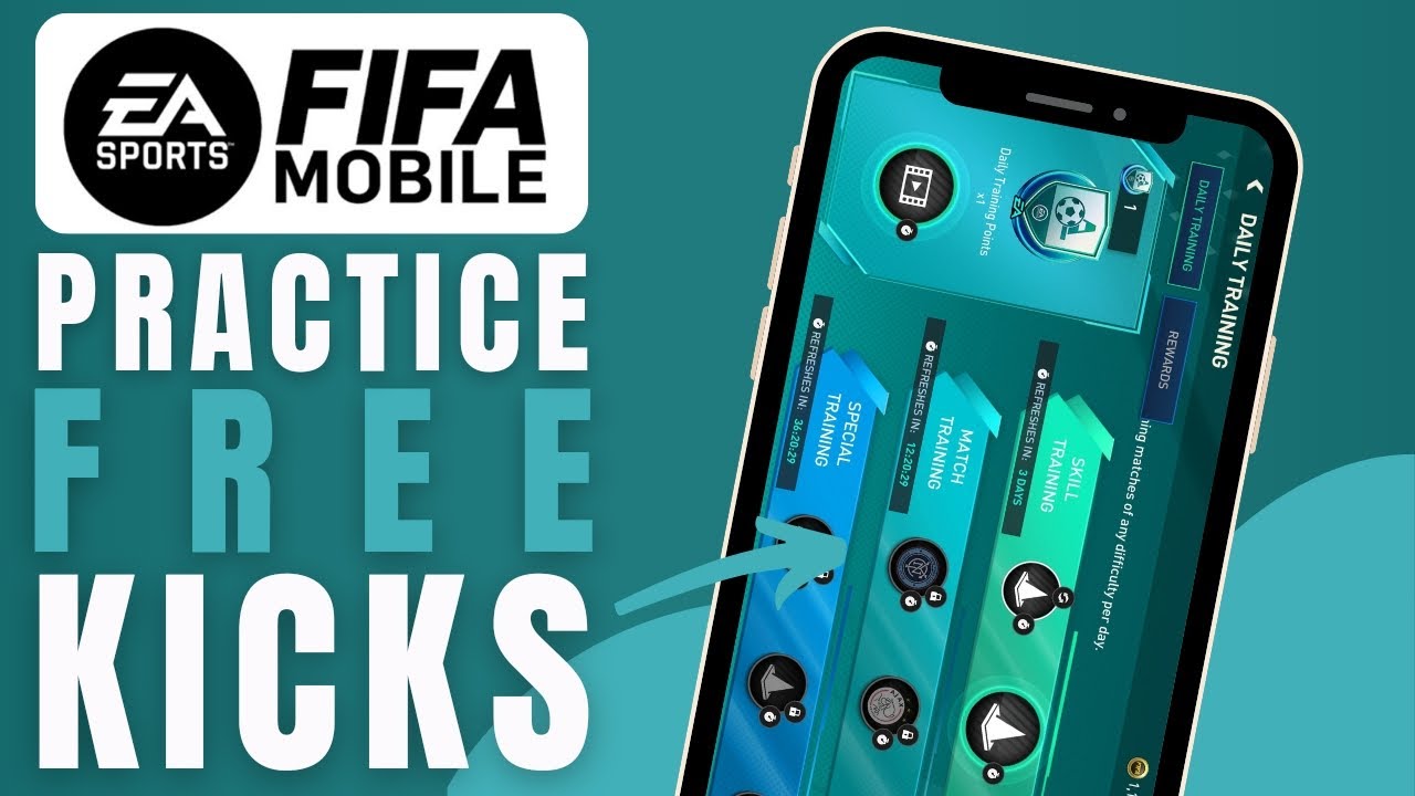How To Practice Free Kicks In Fifa Mobile (Step By Step) - YouTube