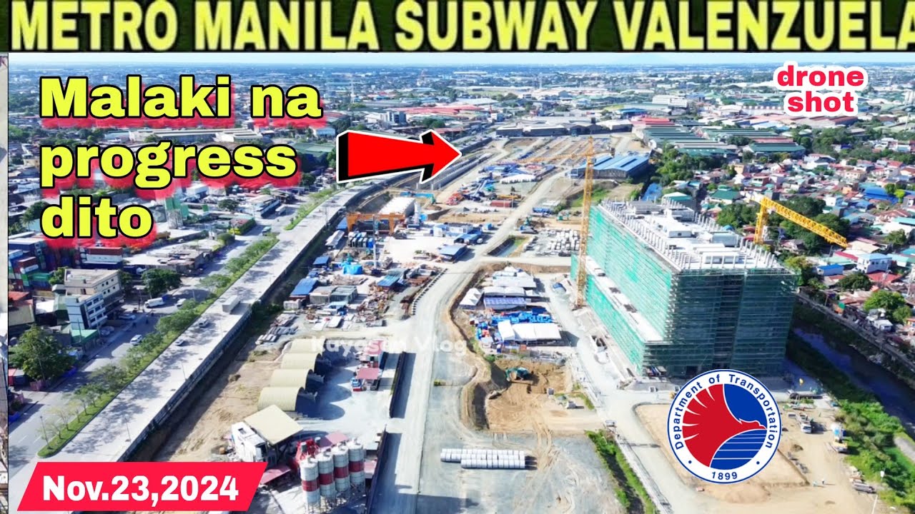 METRO MANILA SUBWAY UPDATE VALENZUELA STATION & DEPOT|Nov.23|build ...