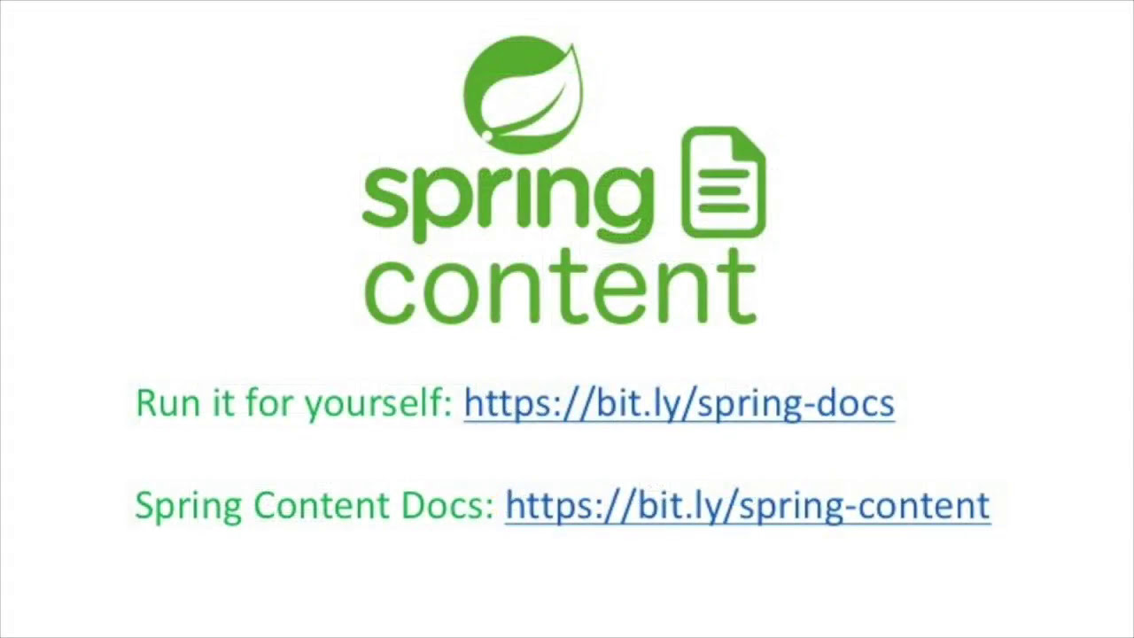Spring Content - YouTube