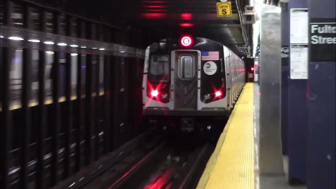 IND Crosstown Line: G Trains at Fulton St[R160A, R160B] - NYC Subway - YouTube
