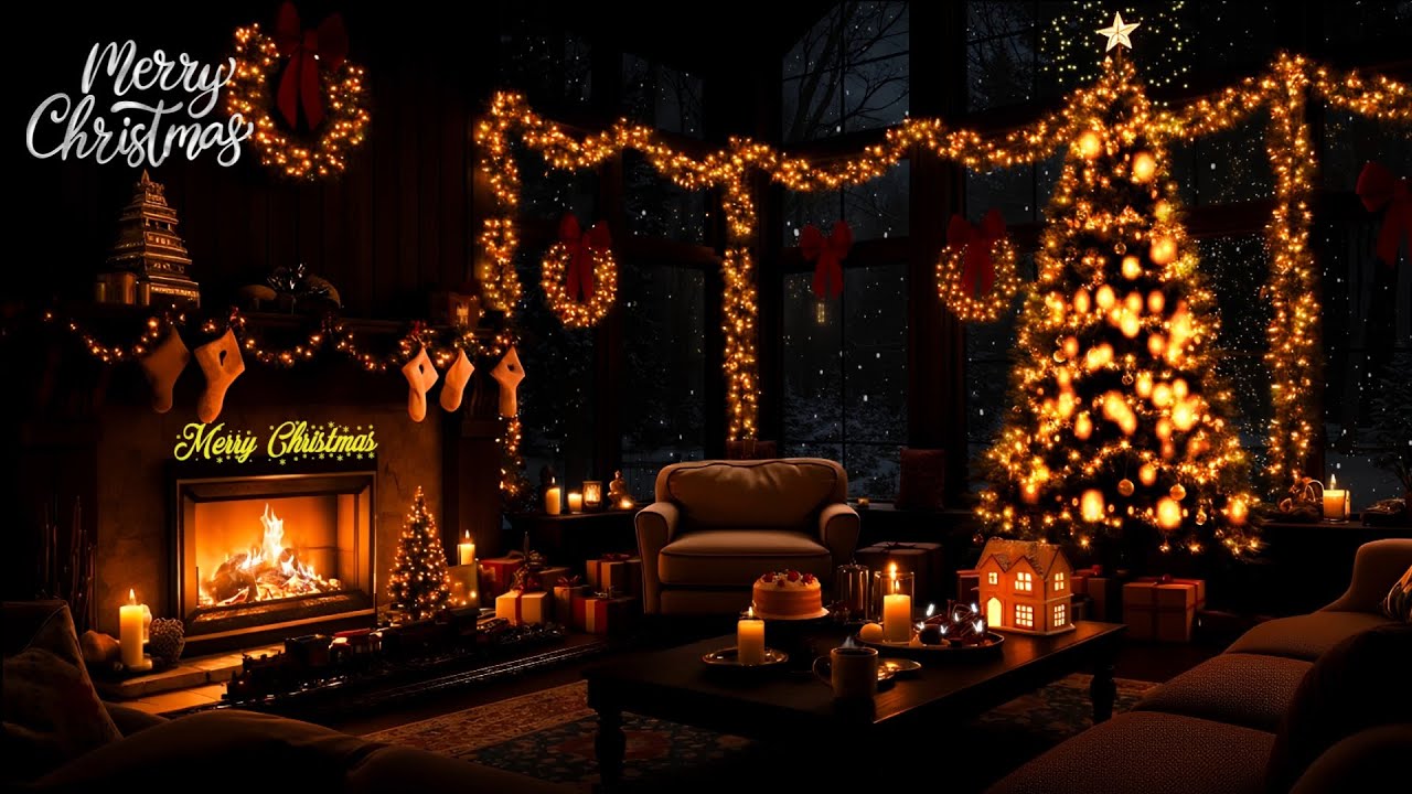 Peaceful Christmas Music for Relaxation 🎄 Relaxing Christmas Piano 🔥 ...