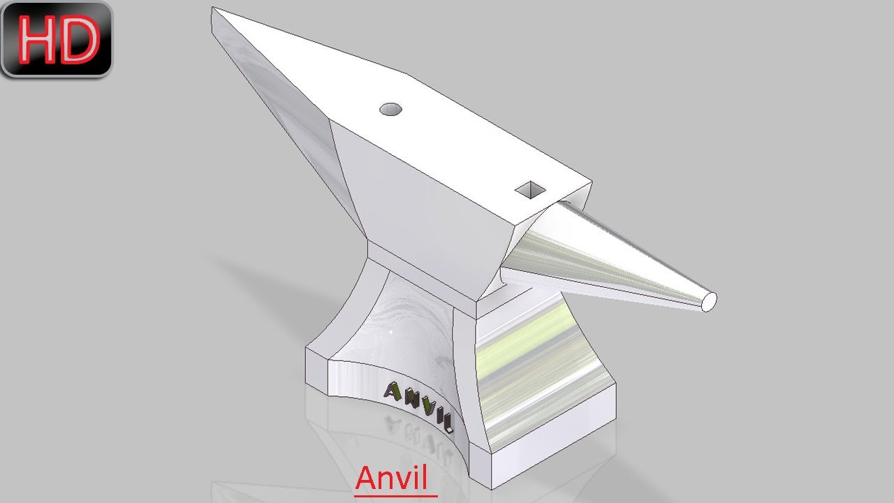 Anvil (Autodesk Inventor Tutorial) - YouTube