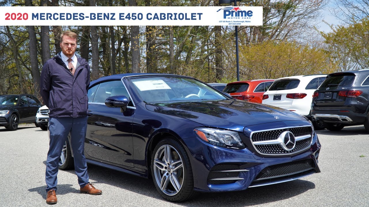 BRAND NEW 2020 Mercedes-Benz E450 Cabriolet | Video Tour with Sam - YouTube