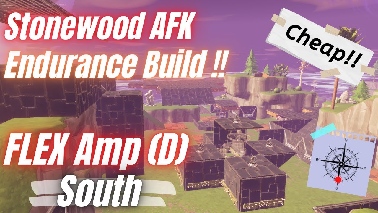 Fortnite STW Stonewood endurance build AFK - Flex Amp 1 - South - CHEAP ...