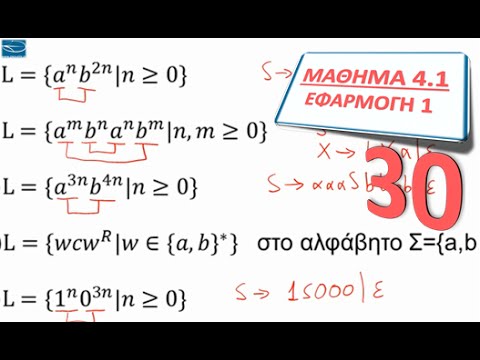 ΠΛΗ30 - ΜΑΘΗΜΑ 4.1 - ΓΡΑΜΜΑΤΙΚΕΣ ΧΩΡΙΣ ΣΥΜΦΡΑΖΟΜΕΝΑ - ΕΦΑΡΜΟΓΗ 1 - YouTube