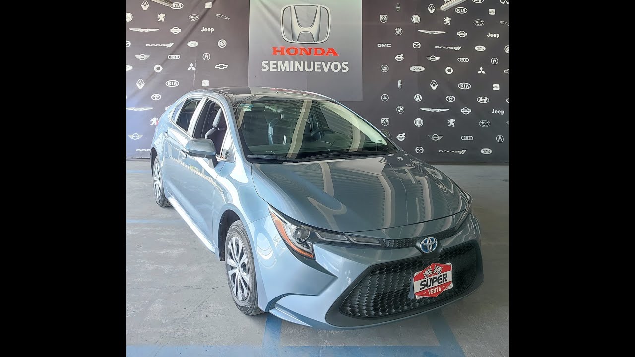 TOYOTA COROLLA LE HV 2020 COLOR. GRIS CELESTE - YouTube