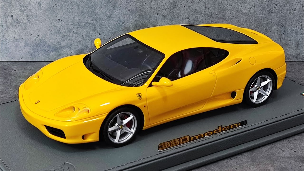 1/18 BBR Ferrari 360 Modena Giallo Modena - YouTube