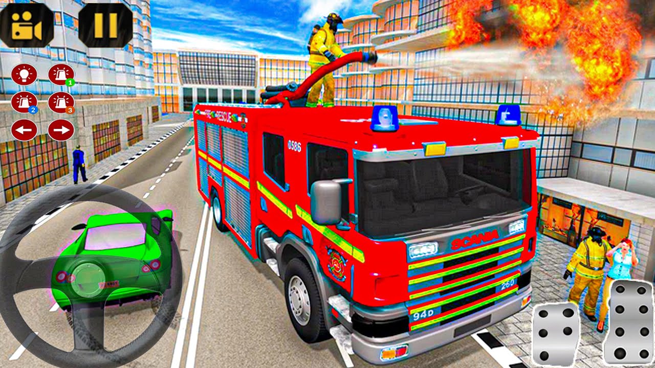 Fire Truck Driving Games 2021 - Very Emergency Fast Service Simulator ...