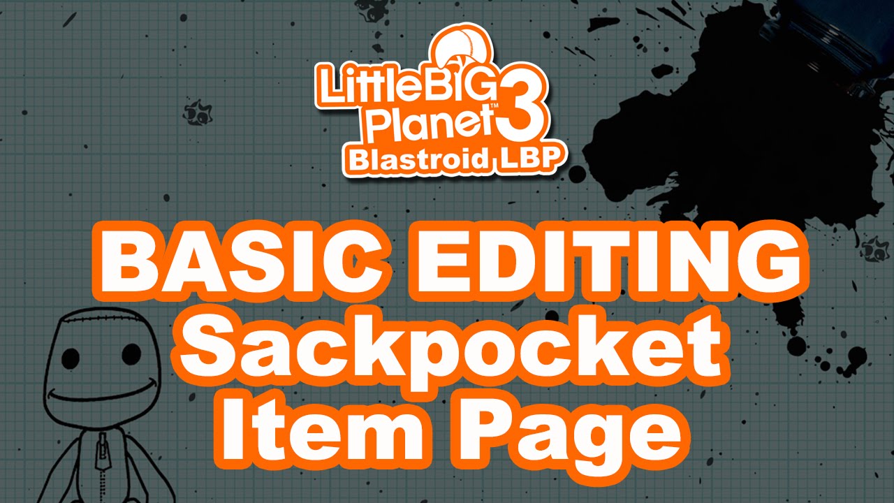 LBP3 Tutorial – Basic Editing – Sackpocket Item Page - YouTube