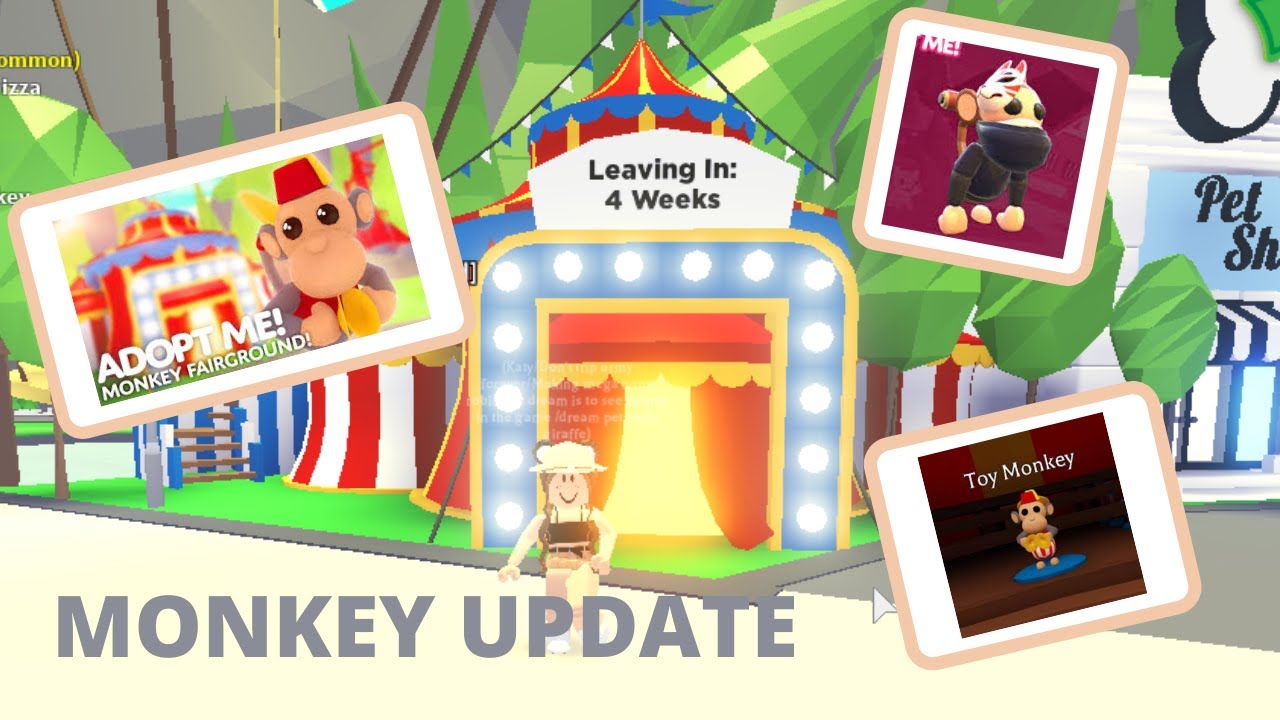 Monkey update in adopt me - YouTube