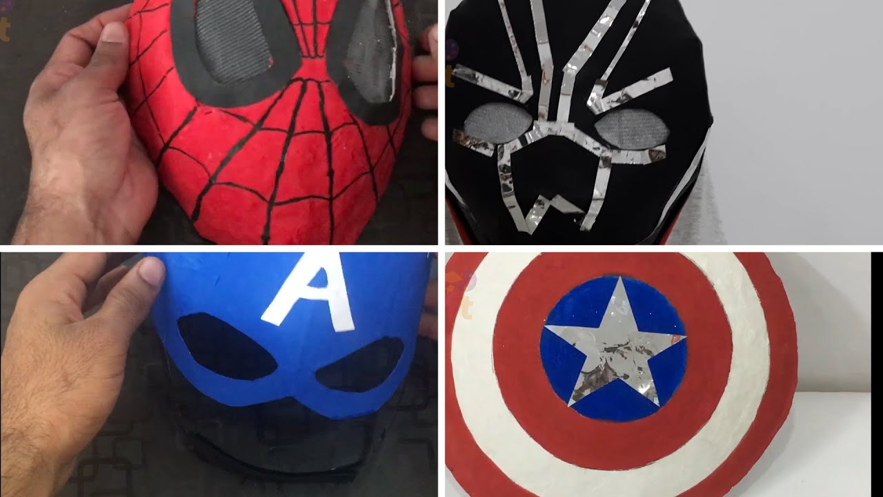 Marvel Avengers Mask Collection | Spiderman Mask | Black panther Mask ...