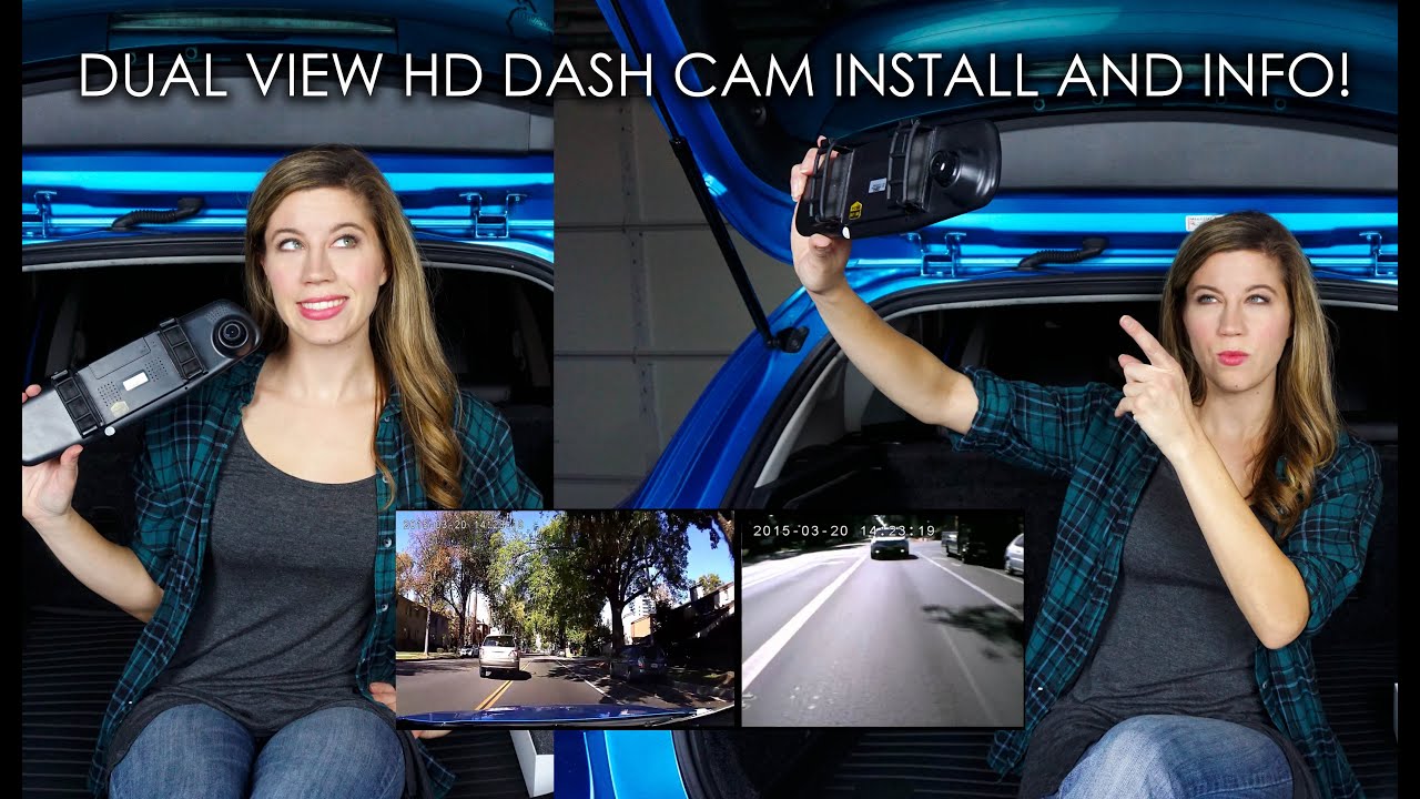 DUAL VIEW HD DASH CAM INSTALL AND INFO! - YouTube