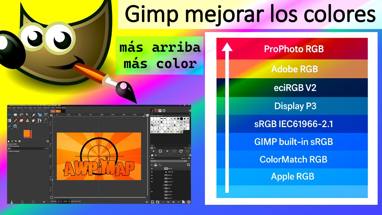 GIMP Colores 200% más intensos con perfiles ICC de Photoshop en RGB ...