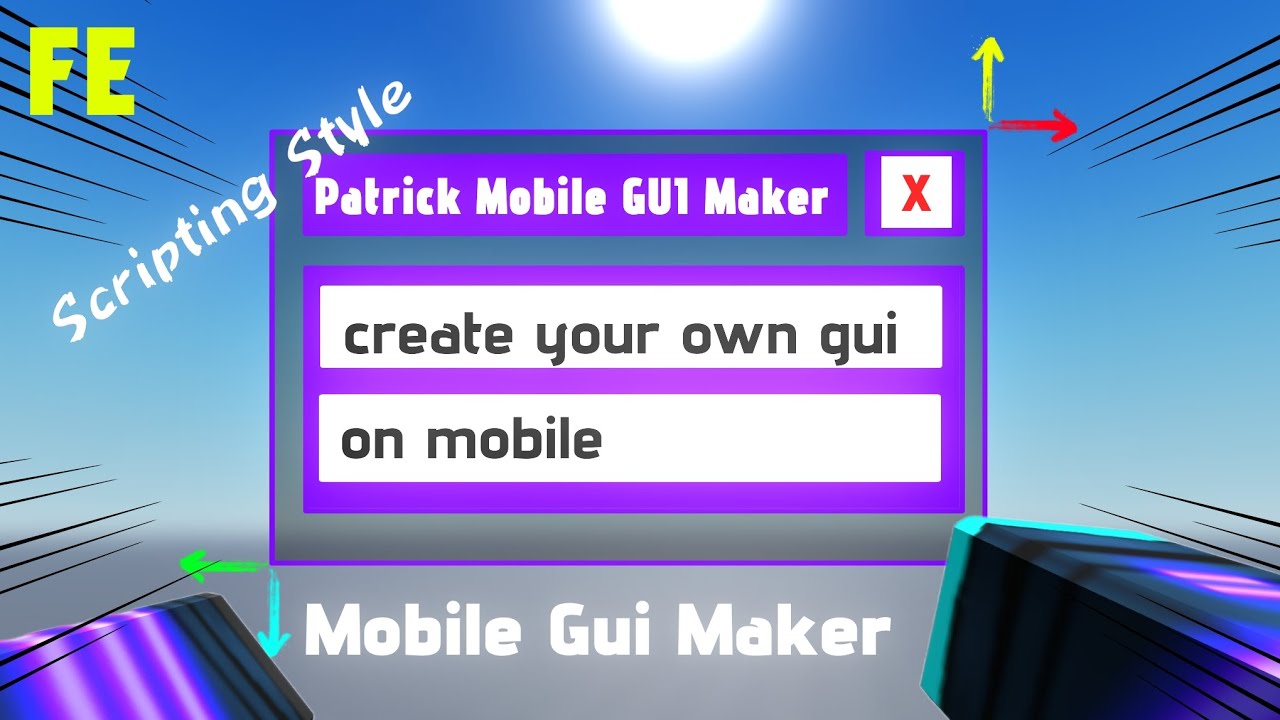Script Showcase | Fe Patrick Mobile GUI maker V0.5 - YouTube