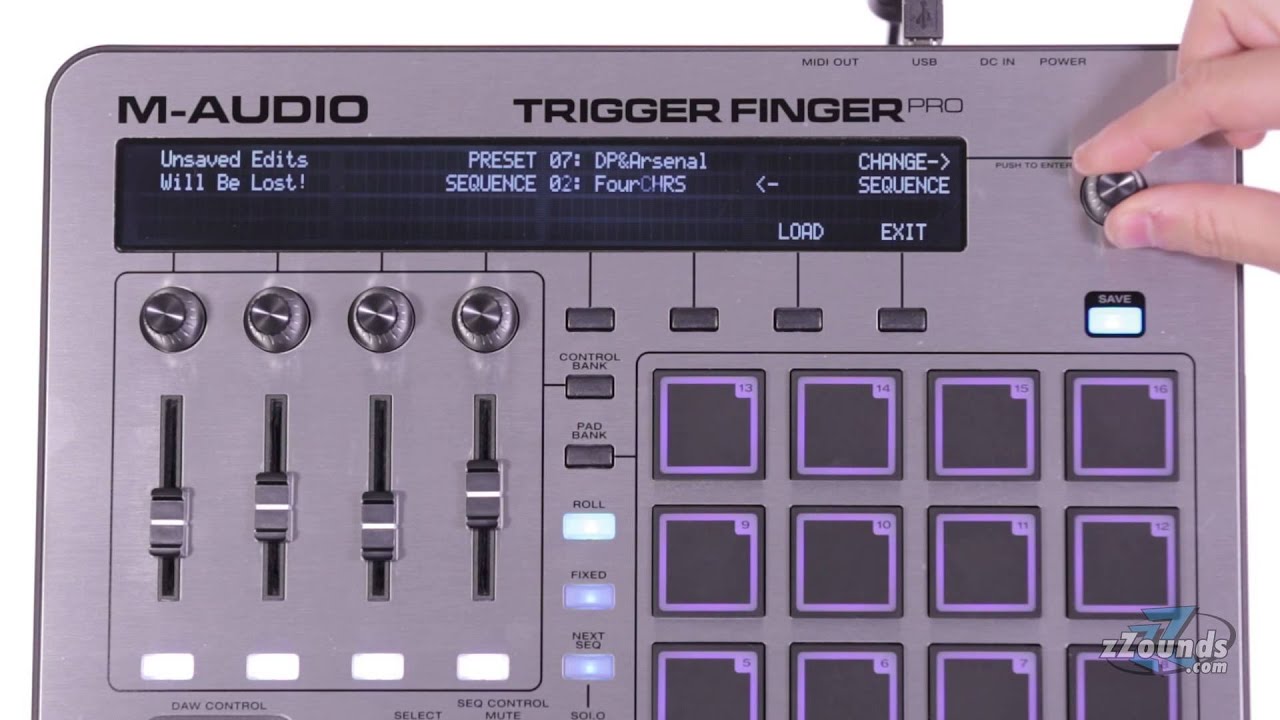 zZounds.com: M-Audio Trigger Finger Pro USB Controller - YouTube