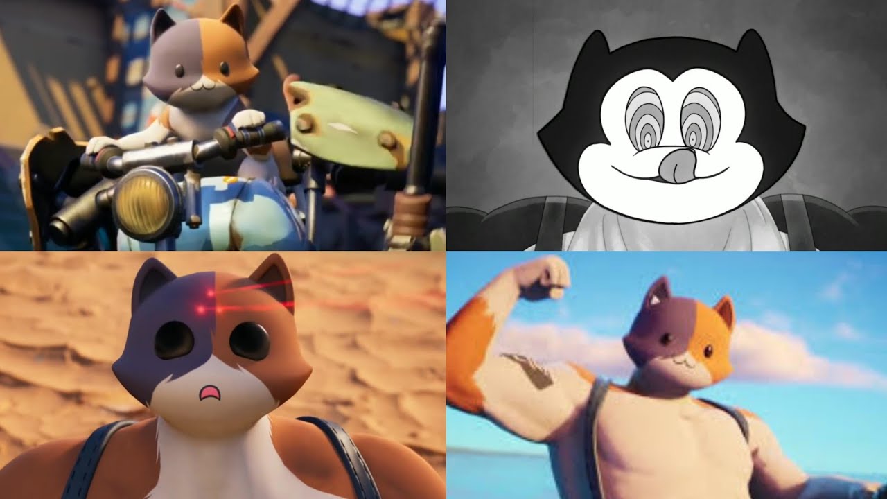 Evolution of Meowscles in Fortnite Trailers, Shorts & Cutscenes - YouTube