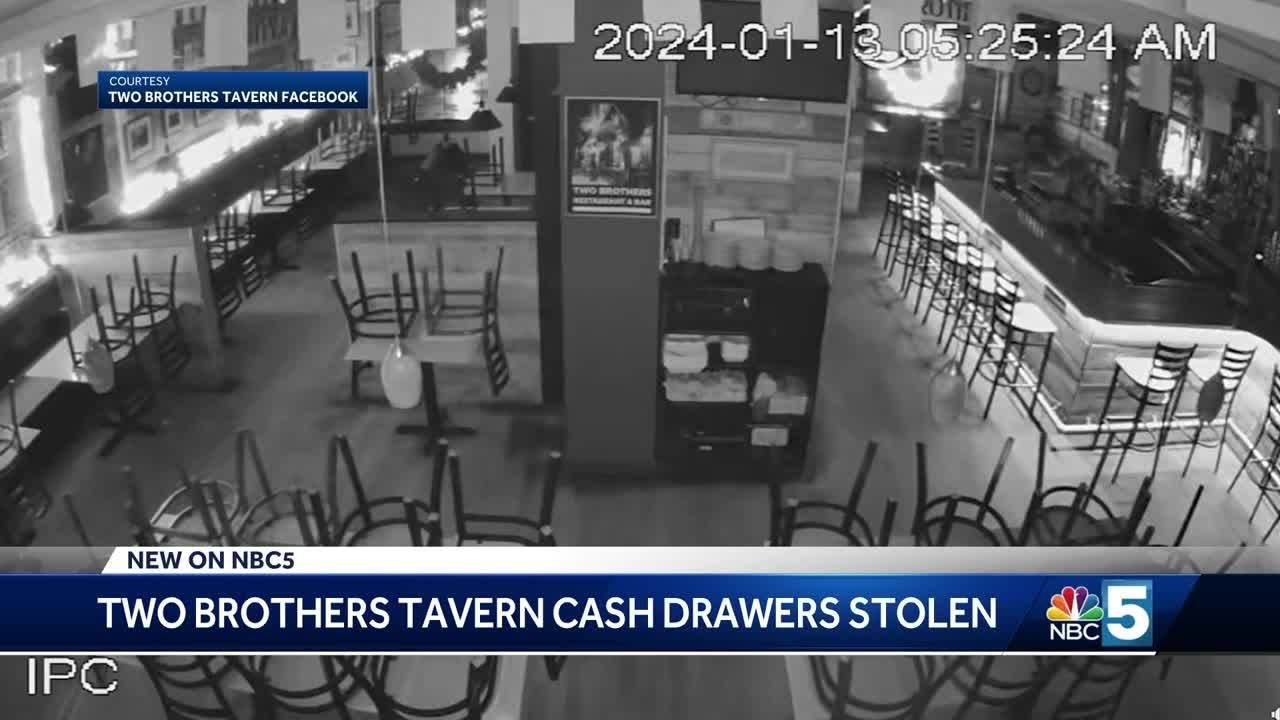 Security footage shows burglar stealing cash drawers from local ...