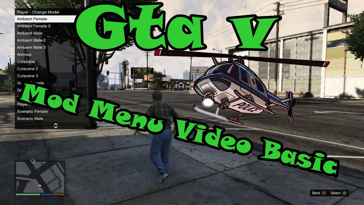 Grand Theft Auto V Online Mod Menu Vídeo Basic - YouTube