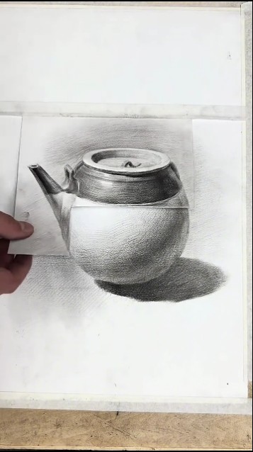 Realistic Teapot Drawing with Shading Techniques | Step-by-Step - YouTube