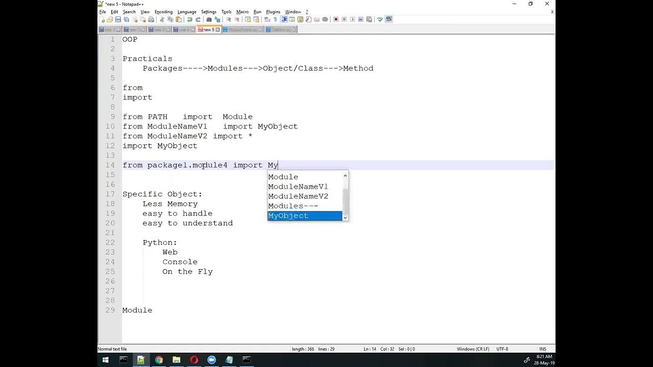 OOPs Practical Part 02 | python class room training 18 - YouTube