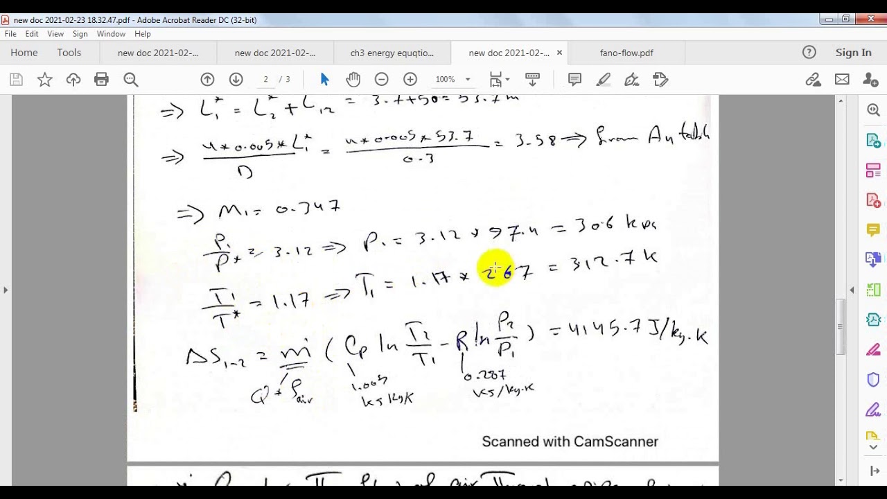 Fanno line example 2,3 - YouTube