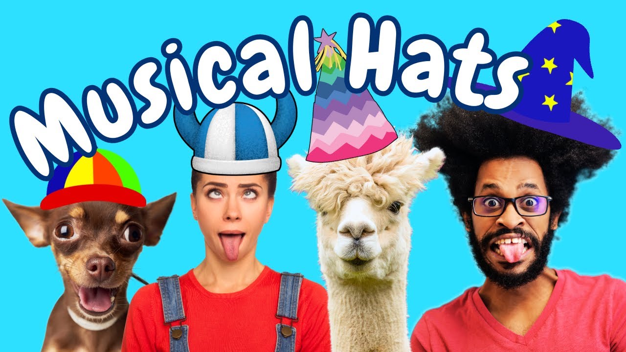 Musical Hats Game - Music with STOPS - Musical Chairs - YouTube
