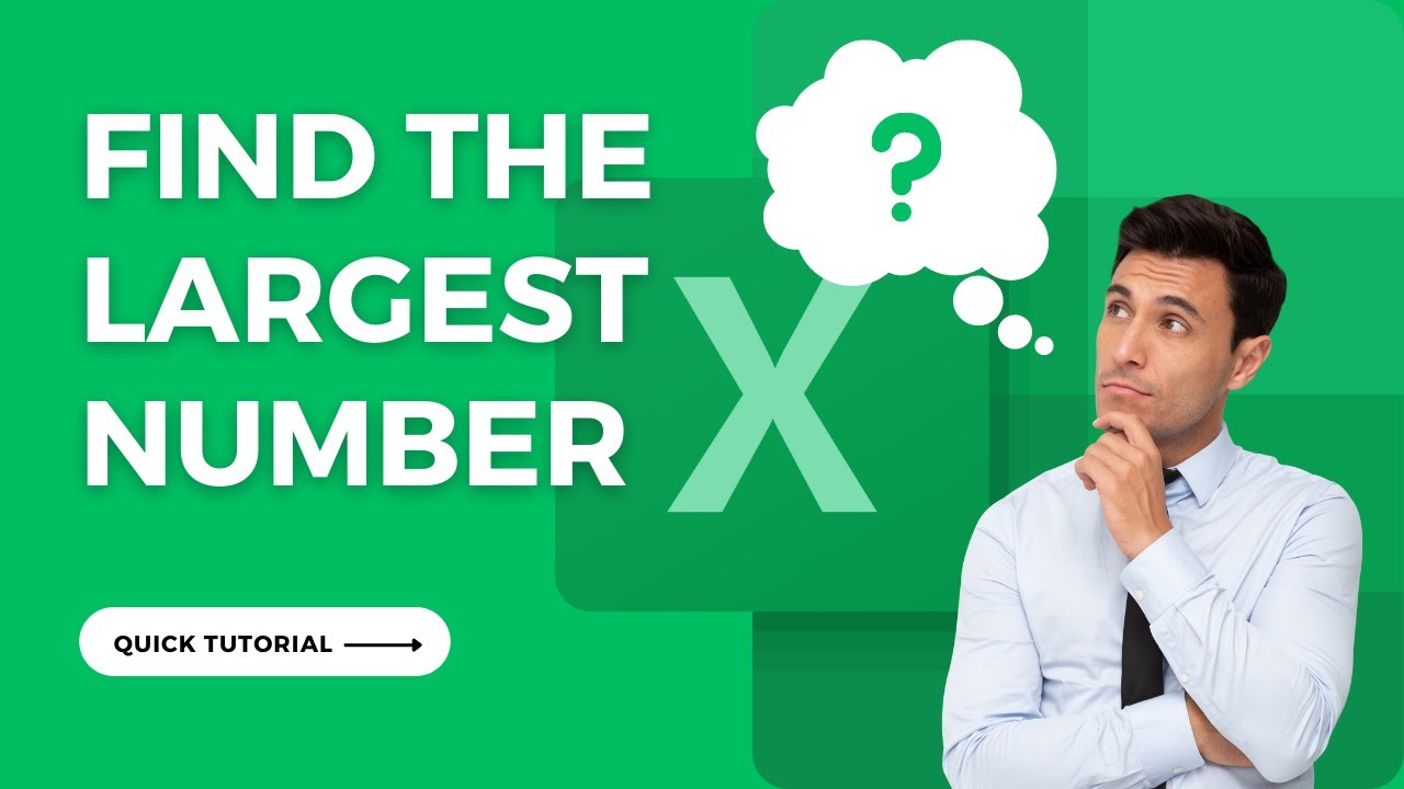 How To Find The Largest Number In Excel YouTube how-to-find-the-largest-number-in-excel-youtube