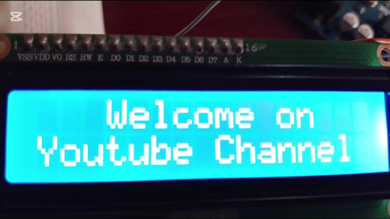 Simple arduino project using a LiquidCrystaldisplay_I2C - YouTube
