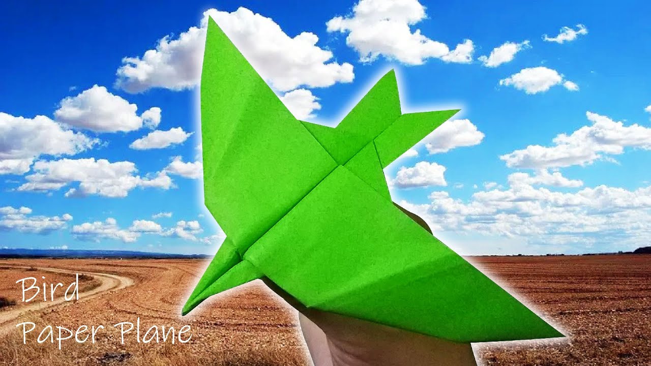 How to make bird paper plane | Origami bird paper plane - YouTube
